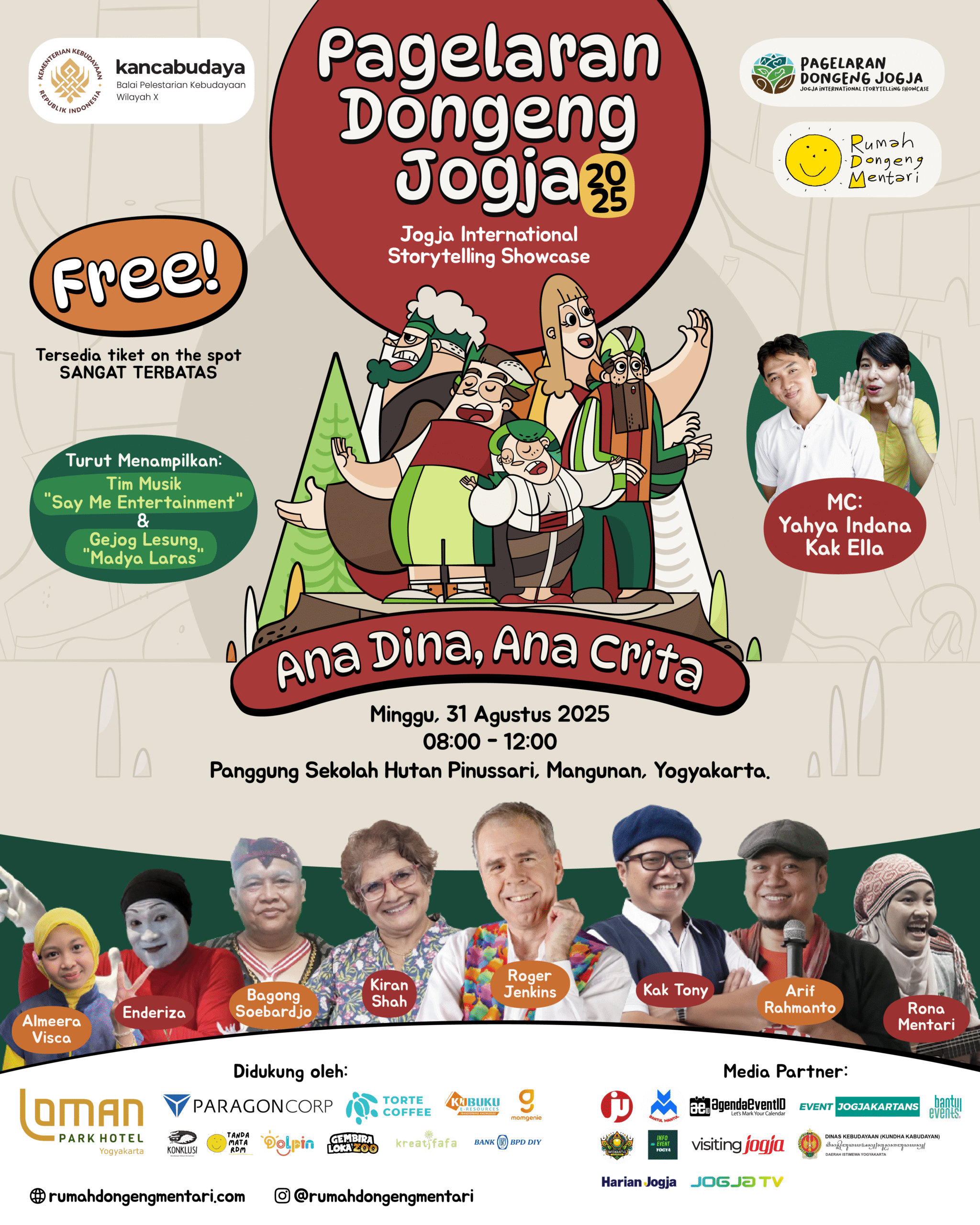 Pagelaran Dongeng Jogja 2025 Hadir dengan Tema “Ana Dina, Ana Crita” di ...