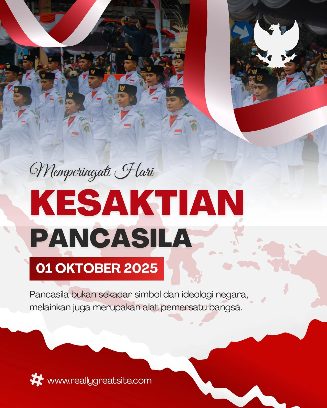 Link Download Poster Hari Kesaktian Pancasila Lewat Canva Gratis, Cek Template di Sini